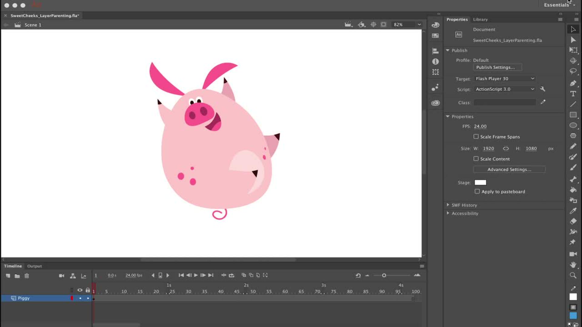 Adobe Learn - Learn Animate Rig a character using Layer Parenting