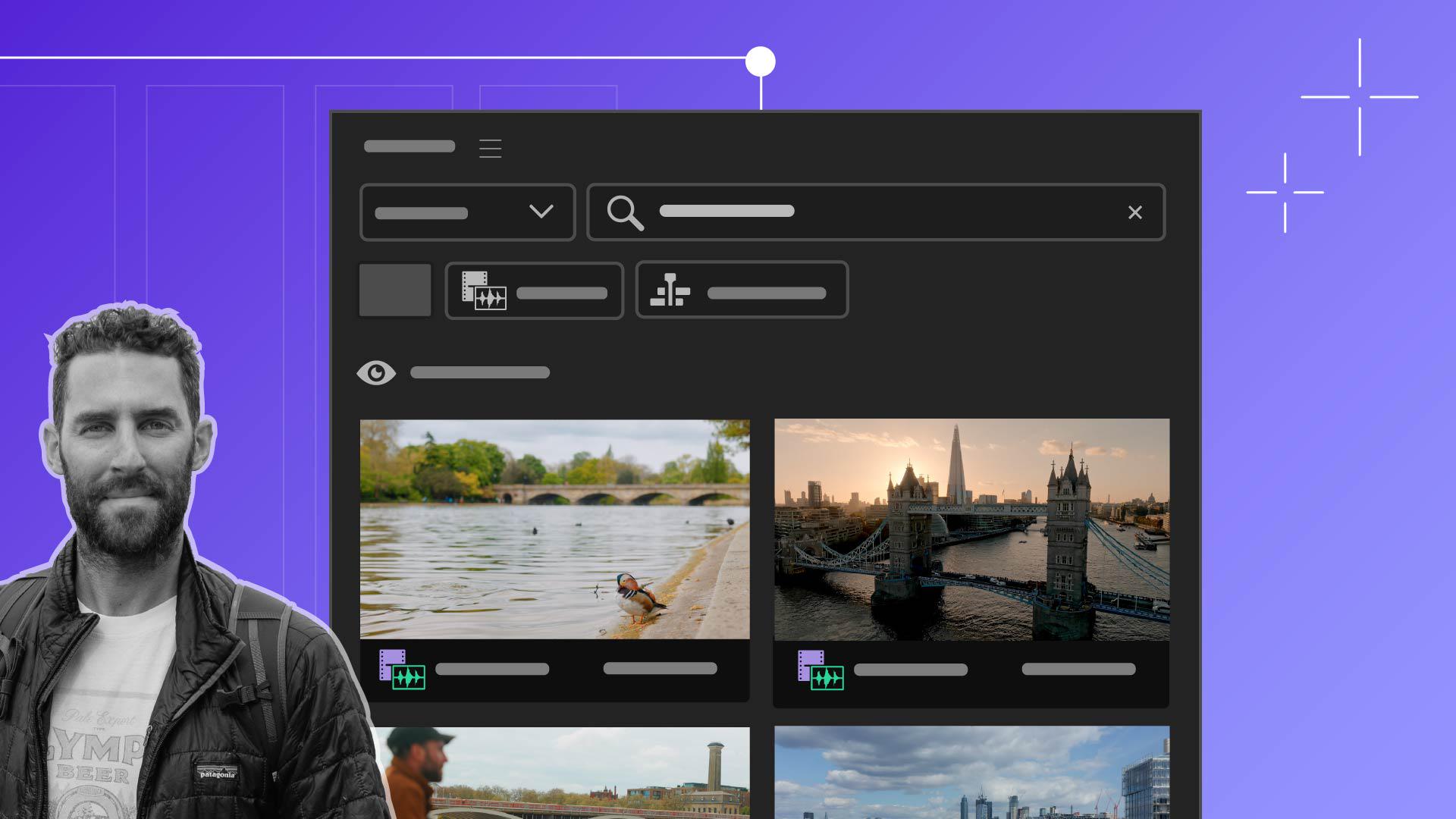 Adobe Learn - Lerne Premiere Pro KI-gestützte Media Intelligence und Suche.